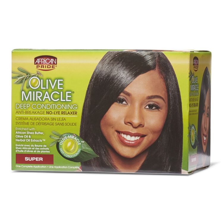 AFRICAN PRIDE OLIVE MIRACLE ≡ Kit Défrisant Anti-Casse "Super" - LA ...